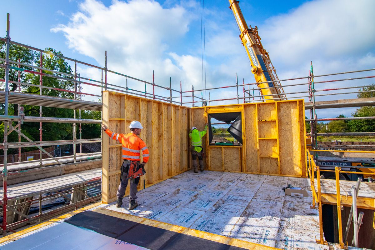 Deeside Timberframe | Wall Systems | Open Panel & Closed Panel Wall Systems